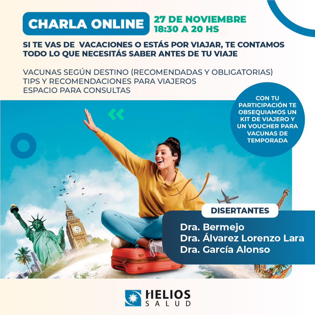Consenso Salud | » Helios Salud invita a una charla gratuita para viajeros